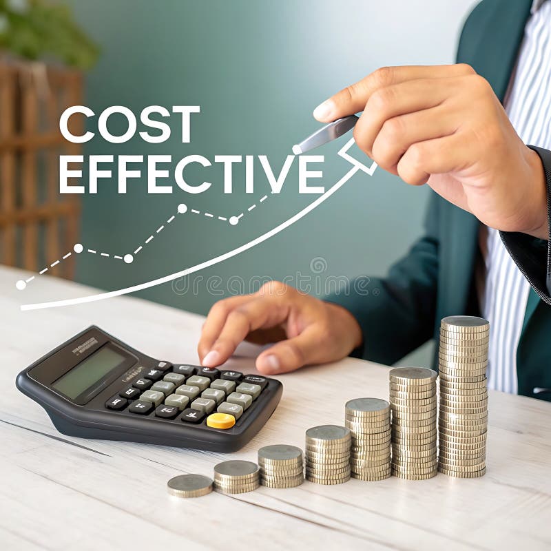 Cost-Effective Strategy with Growing Savings Stock Illustration ...