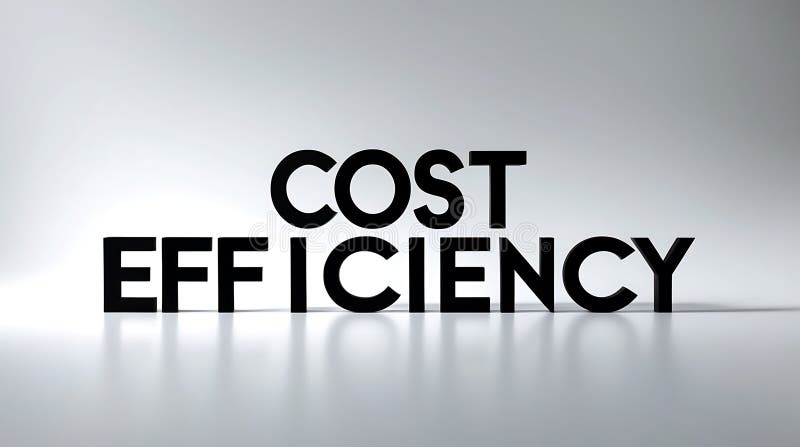 Cost Efficiency Highlighted through Bold Typography and Simple Design ...