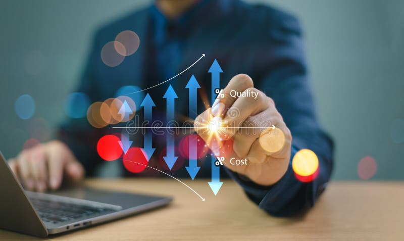 Cost Efficient and Quality Control Concept Stock Photo - Image of ...