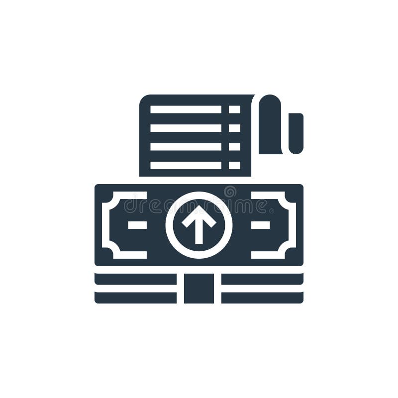 Cost Icon Vector from Business Model Canvas Concept. Thin Line ...