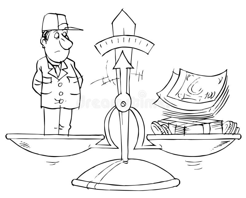 Cost of labor stock vector. Illustration of minimum, clip - 11447079