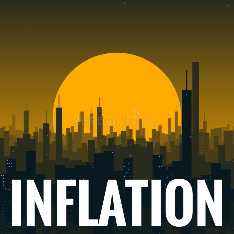 Inflation Text Header Background Illustration Stock Illustration ...