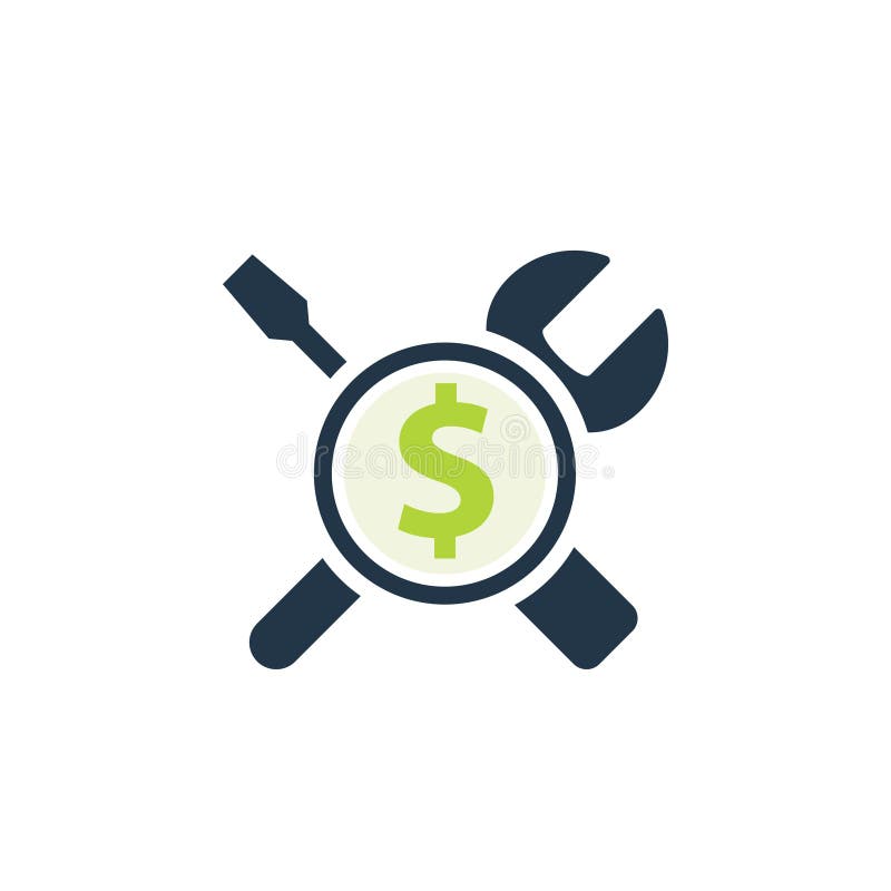 Cost Maintenance icon stock vector. Illustration of flat - 156481250