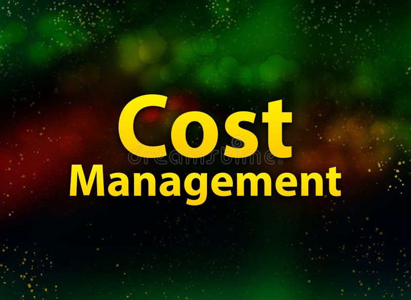 Cost Management Abstract Bokeh Dark Background Stock Illustration ...