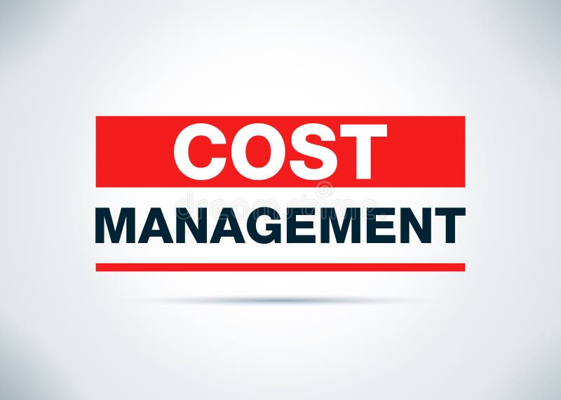 Cost Management Abstract Flat Background Design Illustration Stock ...