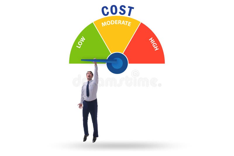 Cost Management Concept with Businessman Stock Photo - Image of plan ...
