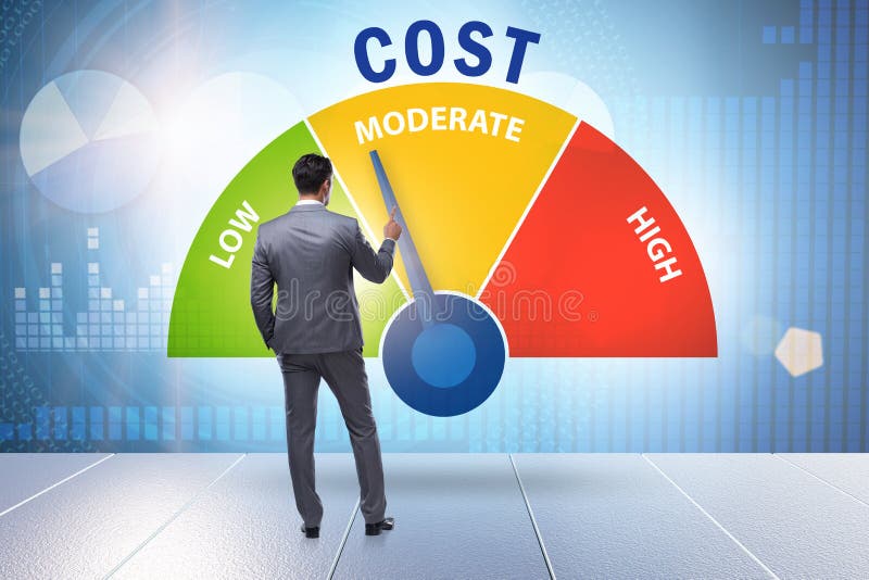 Cost Management Concept with Businessman Stock Image - Image of saving ...