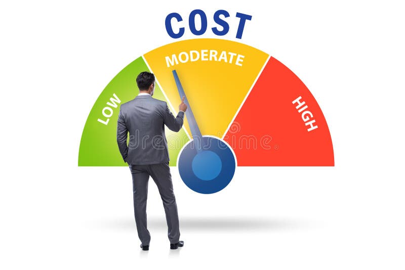 Cost Management Concept with Businessman Stock Image - Image of ...