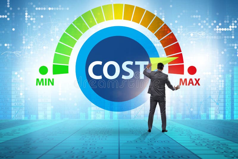 Cost Management Concept with Businessman Stock Photo - Image of ...