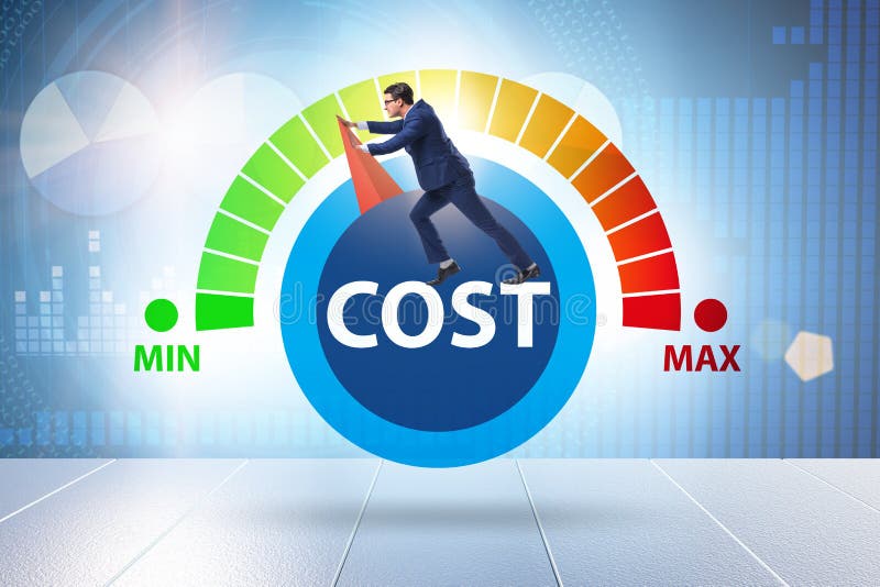 Cost Management Concept with Businessman Stock Image - Image of growth ...