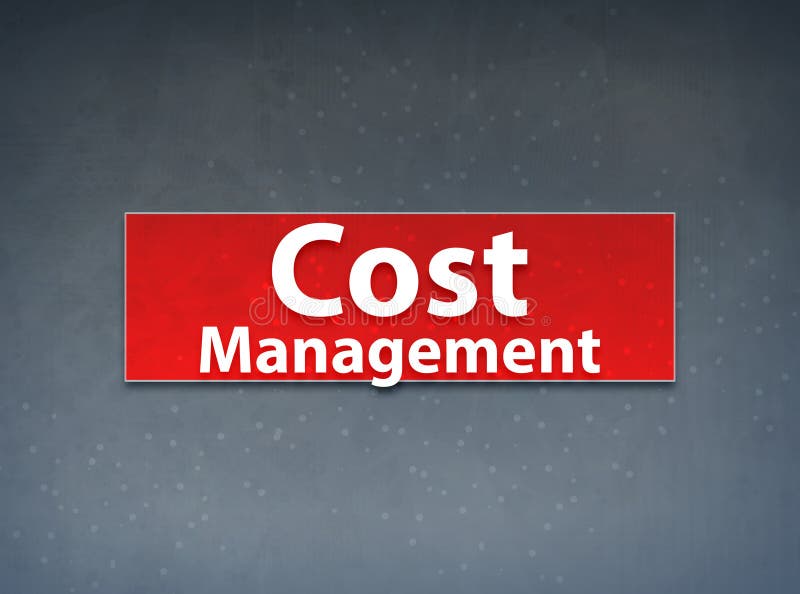 Cost Management Red Banner Abstract Background Stock Illustration ...