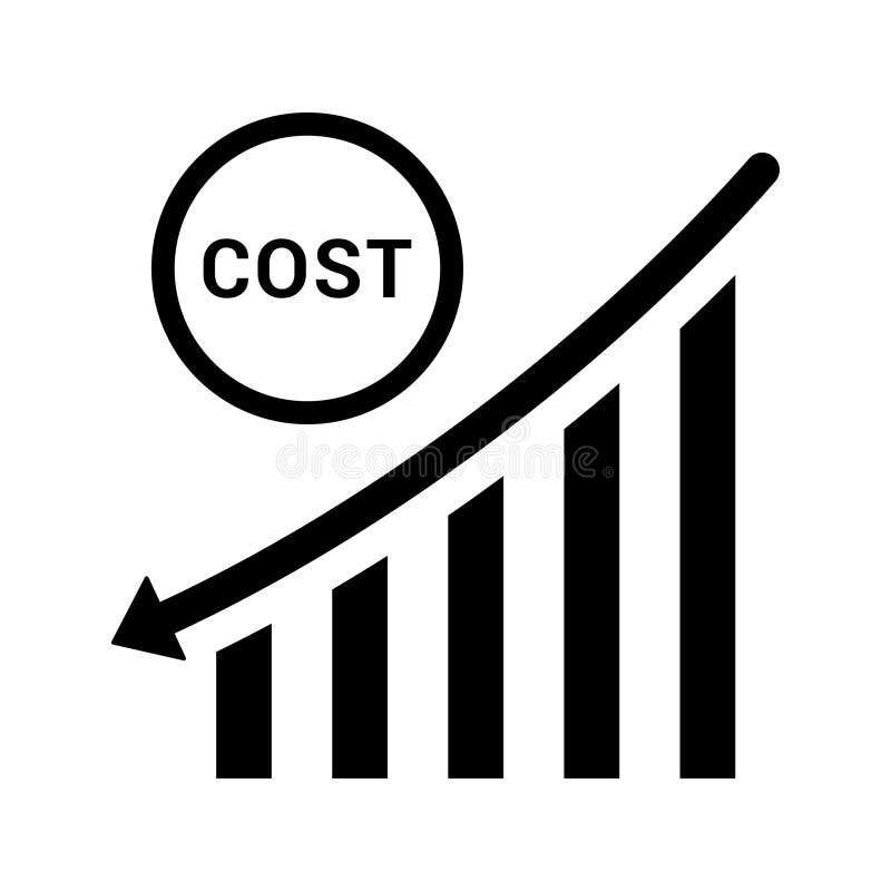 Cost Minimization icon stock illustration. Illustration of style ...