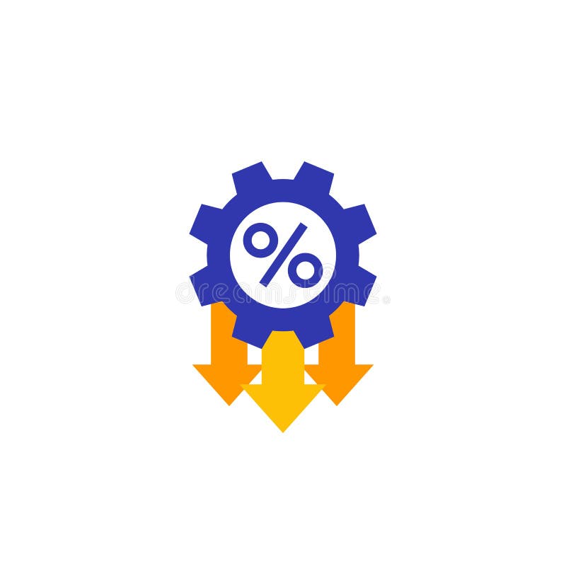 Cost Optimization, Efficiency Vector Flat Icon Stock Vector ...