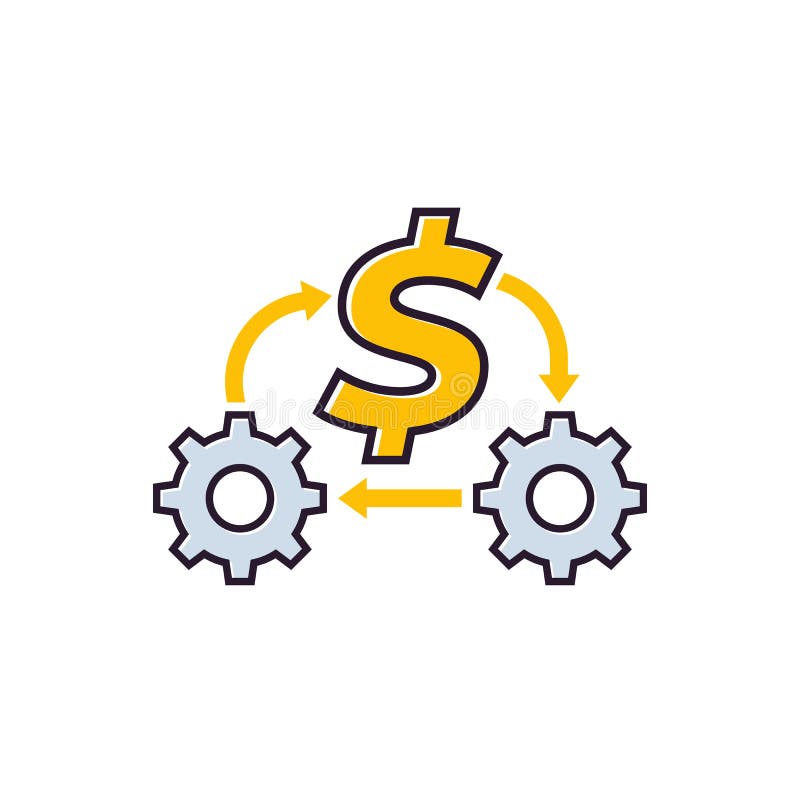 Cost Optimization or Expenses Reduction Icon Stock Vector ...