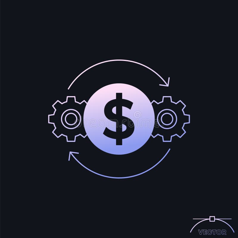 Cost Optimization Icon, Cost Reduction Vector Stock Vector ...