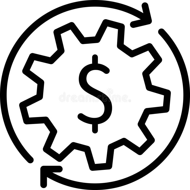 Cost Optimization Icon Vector Stock Vector - Illustration of diagram ...