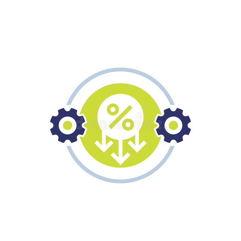 Cost Optimization, Efficiency Vector Flat Icon Stock Vector ...