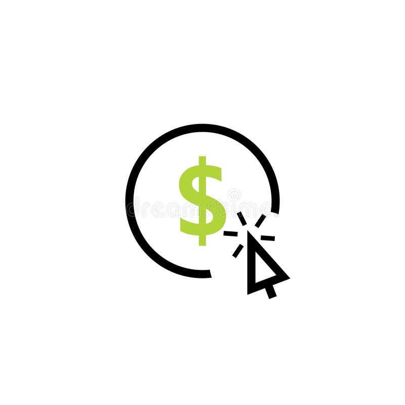 Cost per click icon stock vector. Illustration of customers - 174417066