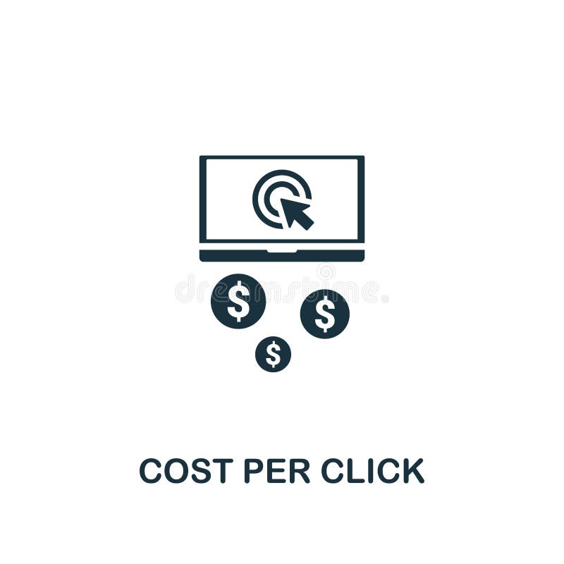 Pay Per Click Icon. Monochrome Style Design from E-commerce Icon ...