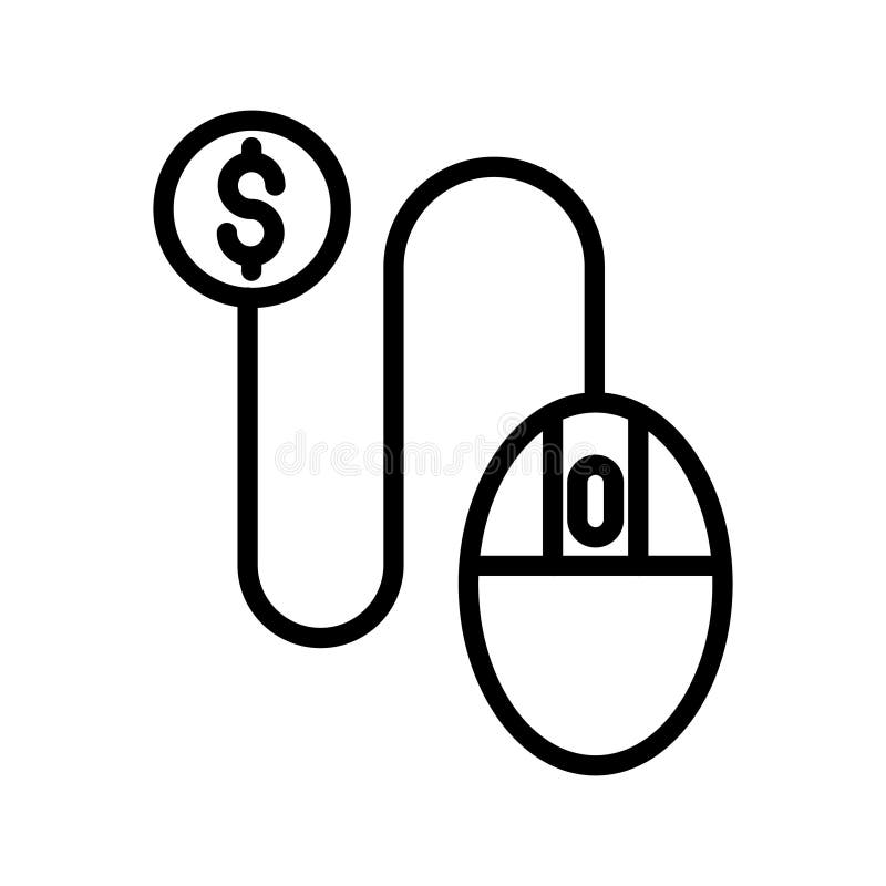 Cost Per Click Isolated Vector Icon Which Can Easily Modify or Edit ...