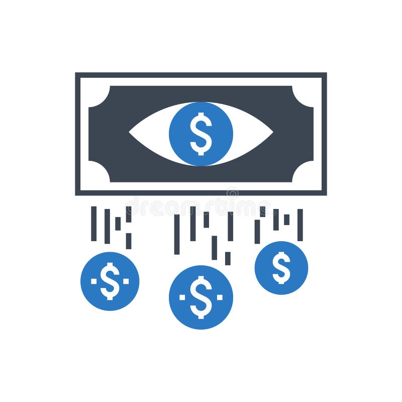 Cost Per Impression Vector Glyph Icon Stock Vector - Illustration of ...