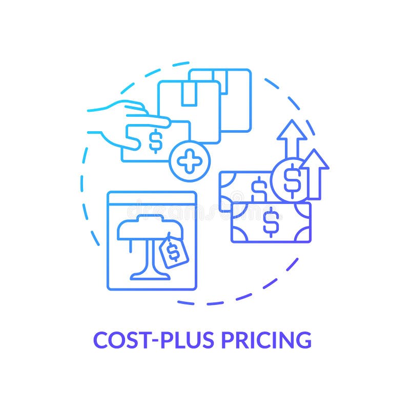 Cost-plus Pricing Concept Icon Stock Vector - Illustration of principle ...