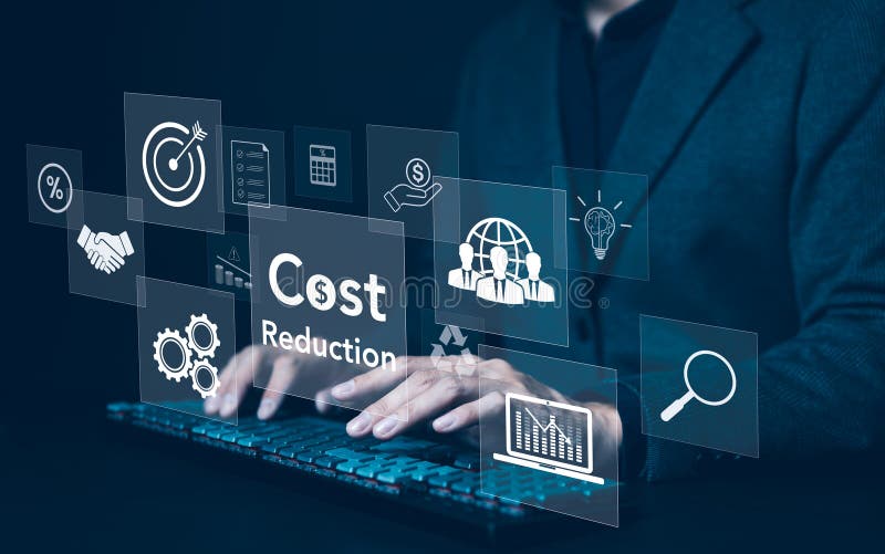 Cost Reduction Concept. Increase Quality, Speed, Efficiency, and ...