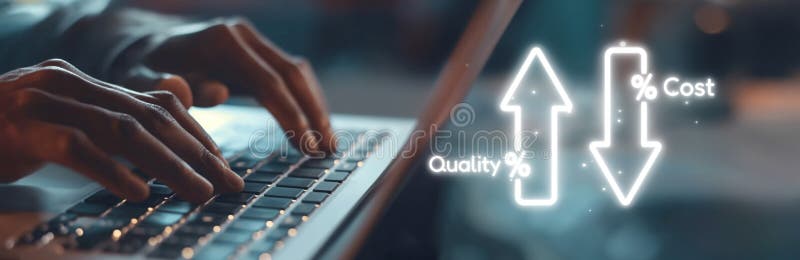 Cost Reduction, Cost Saving Concept Shown by Digital Graphic EIDE ...