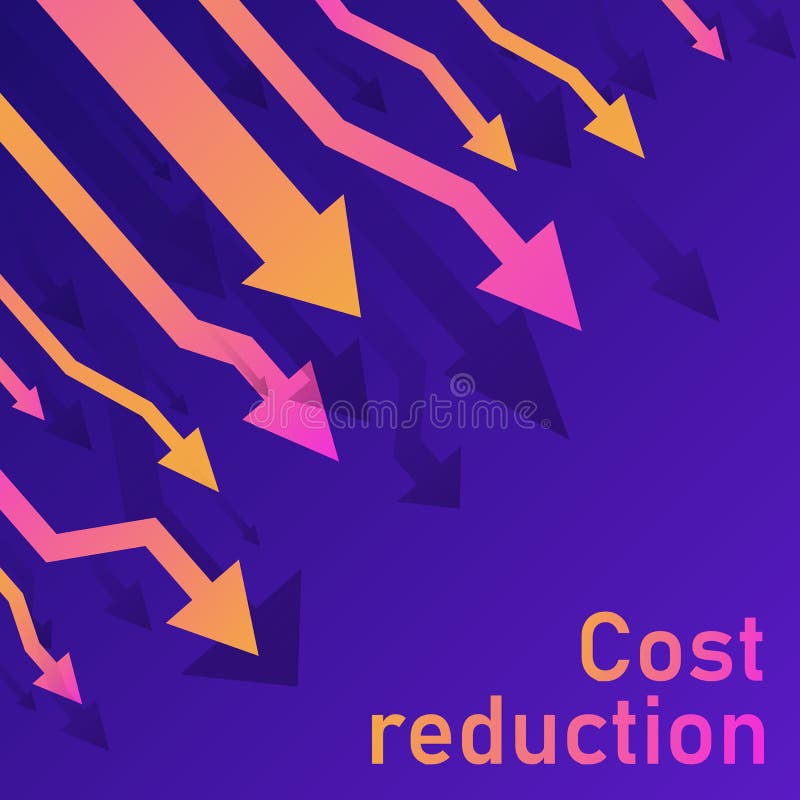 Cost reduction crisis stock vector. Illustration of lost - 186064915