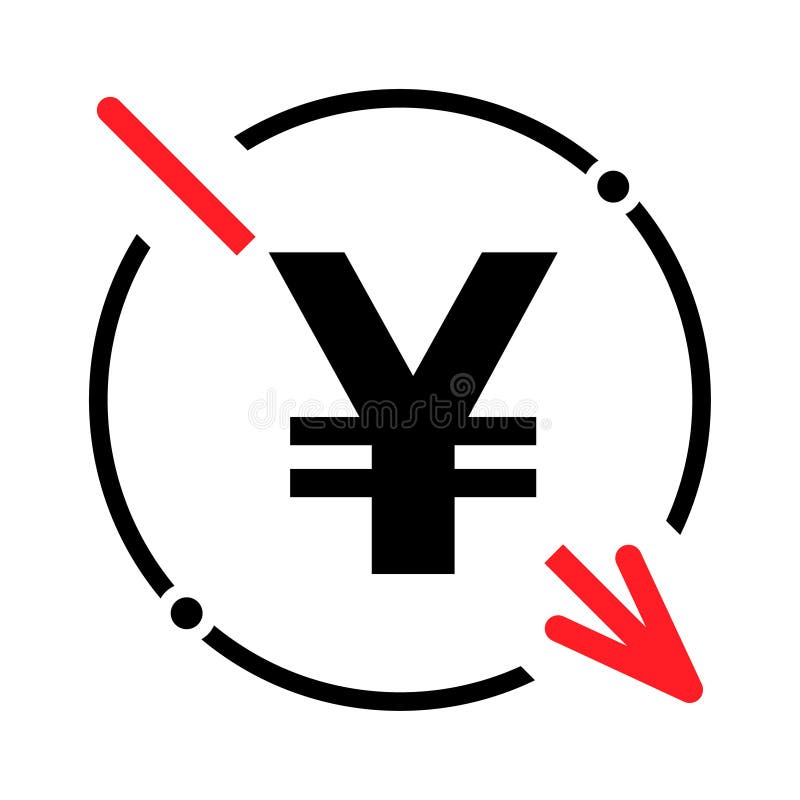 Cost Reduction- Decrease Icon. Vector Symbol Image Isolated on ...