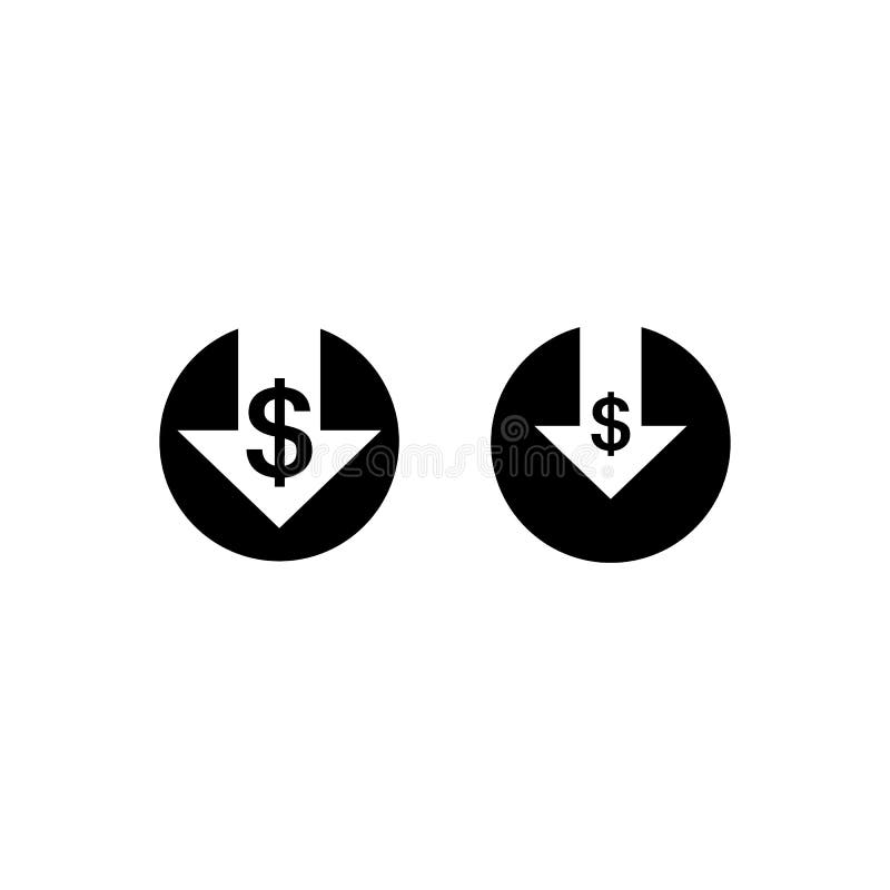 Cost Reduction Icon Set. Dollar Down Icon Stock Vector - Illustration ... Cost Reduction Icon Set. Dollar Down Icon Stock Vector - Illustration ...