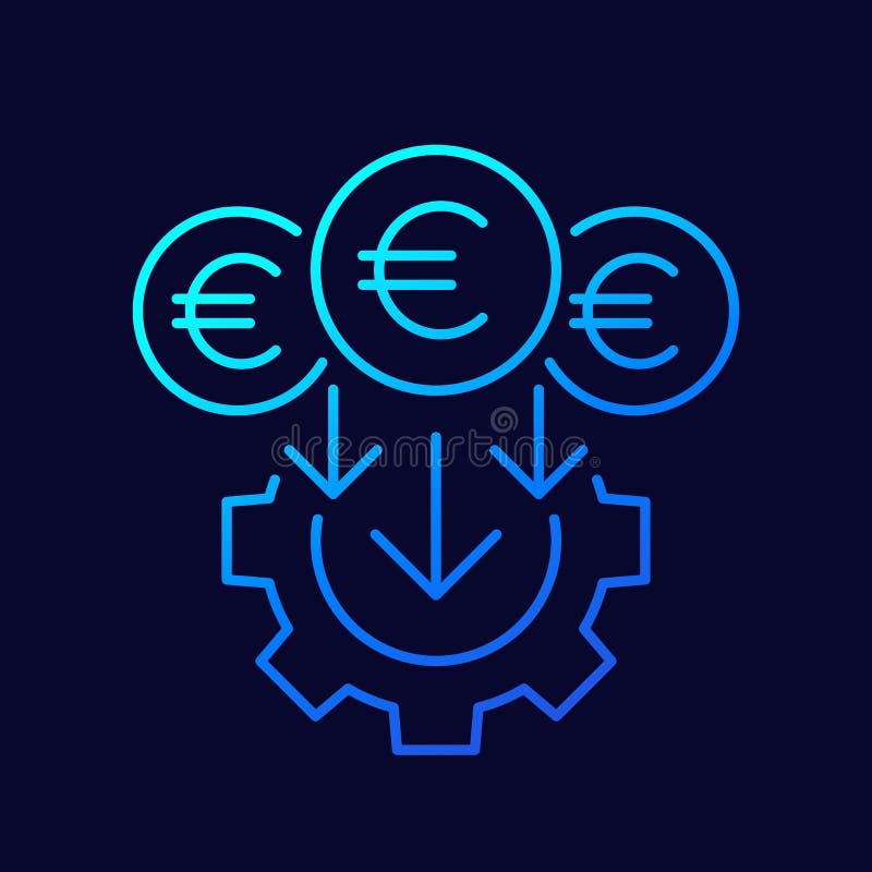 Reduce Cost Euro Icon Stock Illustrations – 110 Reduce Cost Euro Icon ...