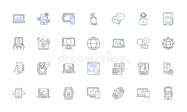 Cost Reduction Line Icons Collection. Efficiency, Streamlining, Optimization, Consolidation ...