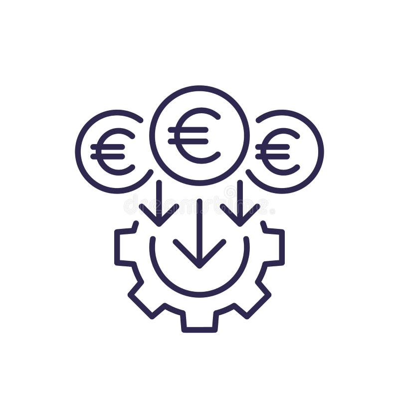 Reduce Cost Euro Icon Stock Illustrations – 110 Reduce Cost Euro Icon ...
