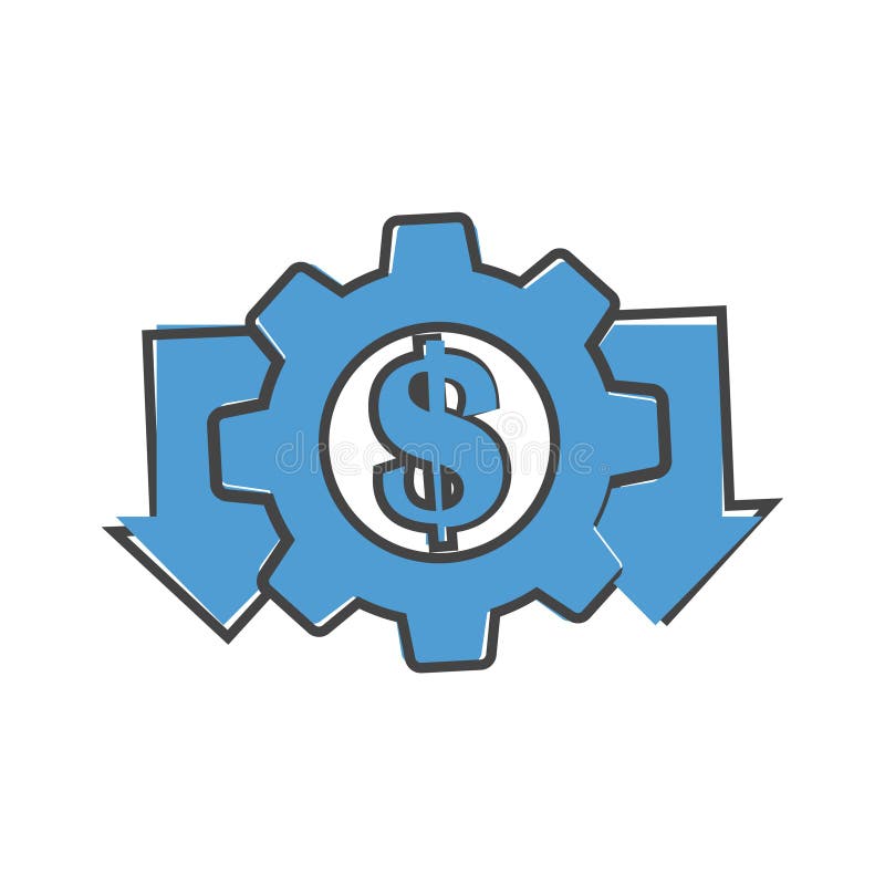 Cost Reduction Vector Icon on White Isolated Background Stock Vector ... Cost Reduction Vector Icon on White Isolated Background Stock Vector ...