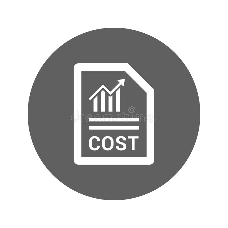 Cost Report Line Icon. Outline Design Stock Illustration - Illustration ...