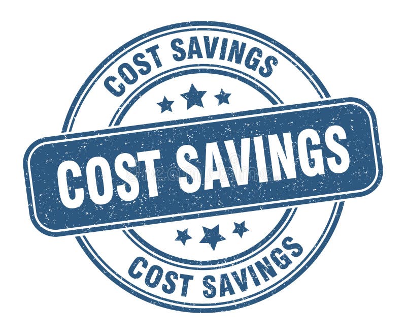 Cost Savings Stamp. Cost Savings Label. Round Grunge Sign Stock Vector ...