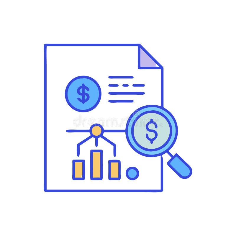 Cost Structure Analysis Icon Stock Vector - Illustration of cost ...