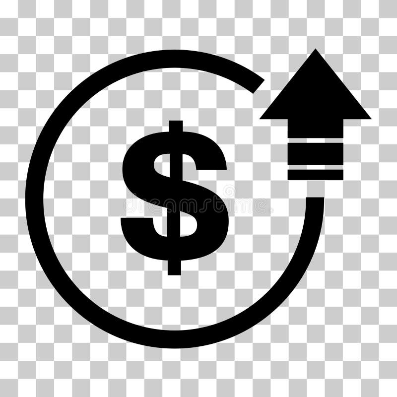 Cost Symbol Pound Increase Icon. Income Vector Symbol Isolated on ...