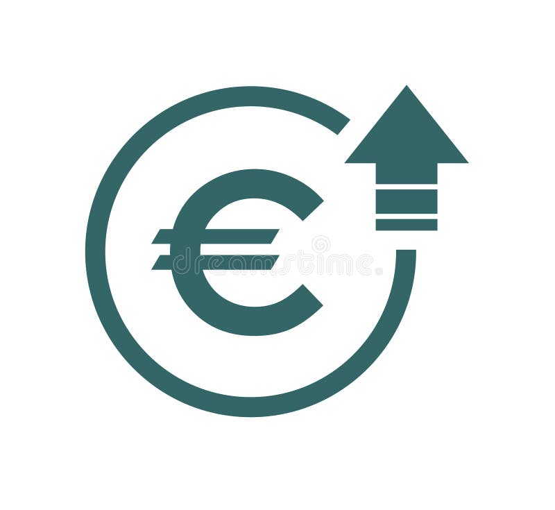 Cost Symbol Increase Icon. Vector Symbol Image Isolated on Background ...