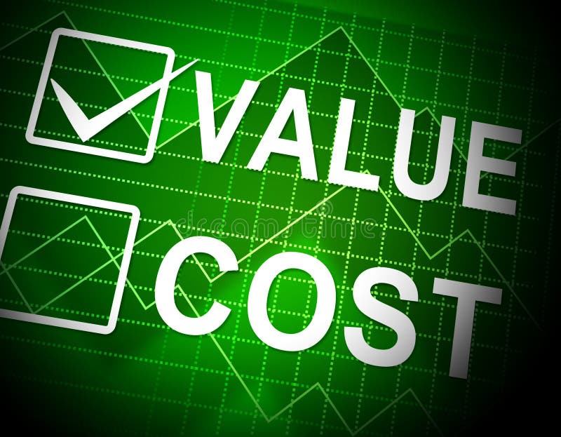 Cost Vs Value Graph Denotes Return on Investment Roi - 3d Illustration ... Cost Vs Value Graph Denotes Return on Investment Roi - 3d Illustration ...
