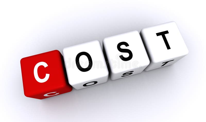 Cost Breakdown Analysis on Blue Stock Illustration - Illustration of ...