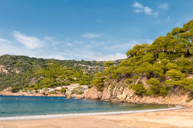 Costa Brava Strand, Begur, Spanien Stockbild - Bild von seeküste ...