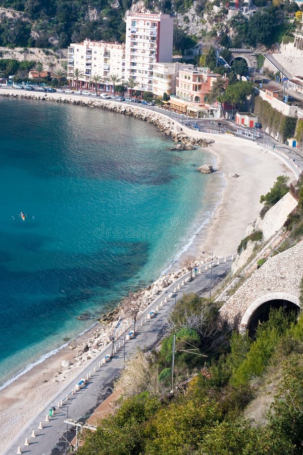 Costa Costa De Riviera Francesa Foto de archivo - Imagen de coastline ...