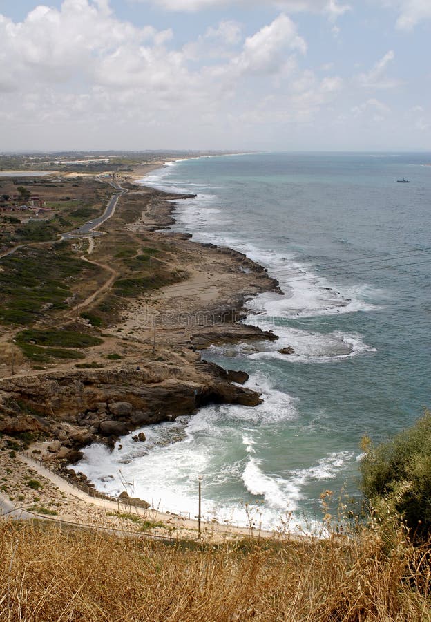 Costa costa, Israel foto de archivo. Imagen de nube, cielo - 5051968