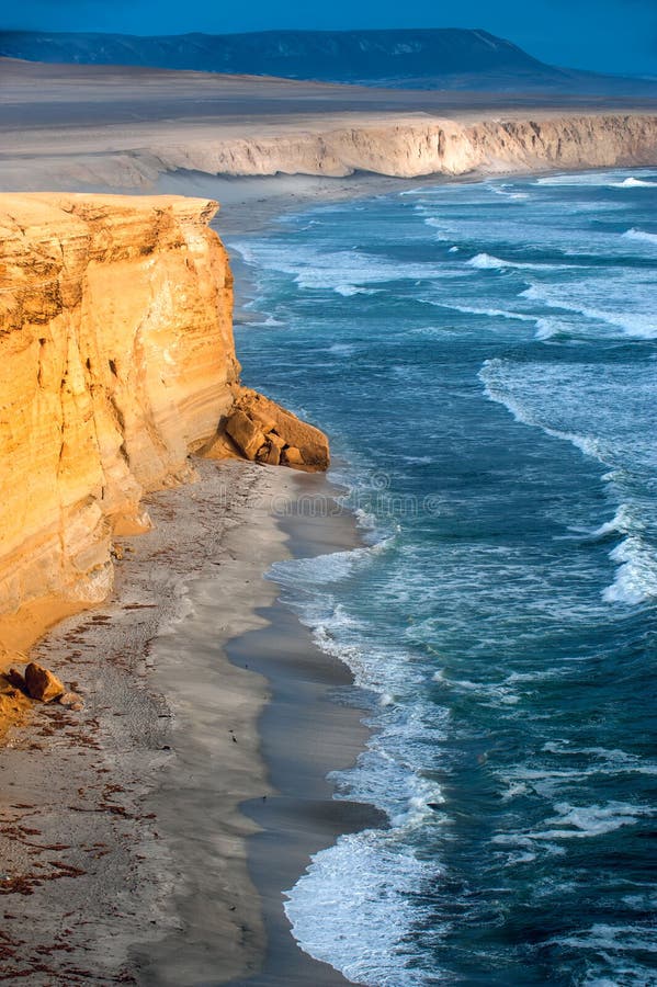 Costa Costa Peruana, Reserva Nacional De Paracas Imagen de archivo ...