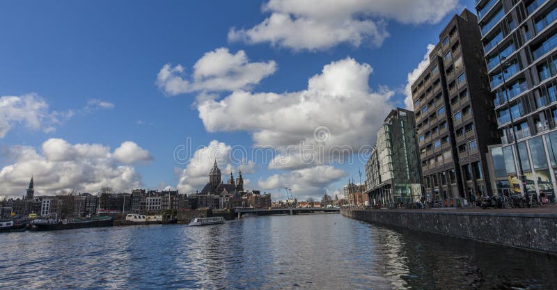 Costa De Amsterdam, Holanda, Países Bajos Fotografía editorial - Imagen ...