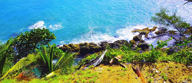Costa De Naguabo Puerto Rico Foto de archivo - Imagen de horizonte ...
