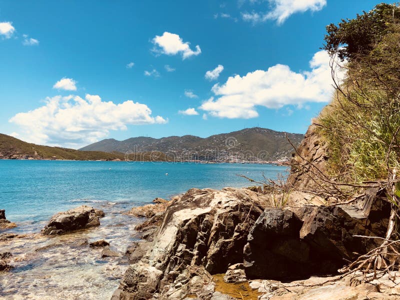 Costa De St. Isla Thomas En El Caribe Imagen de archivo - Imagen de ...