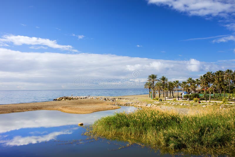 Costa del Sol in Spain stock photo. Image of mouth, shore - 24743658